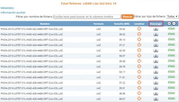 Descarga e introducción de datos LIDAR en ArcGIS Pro