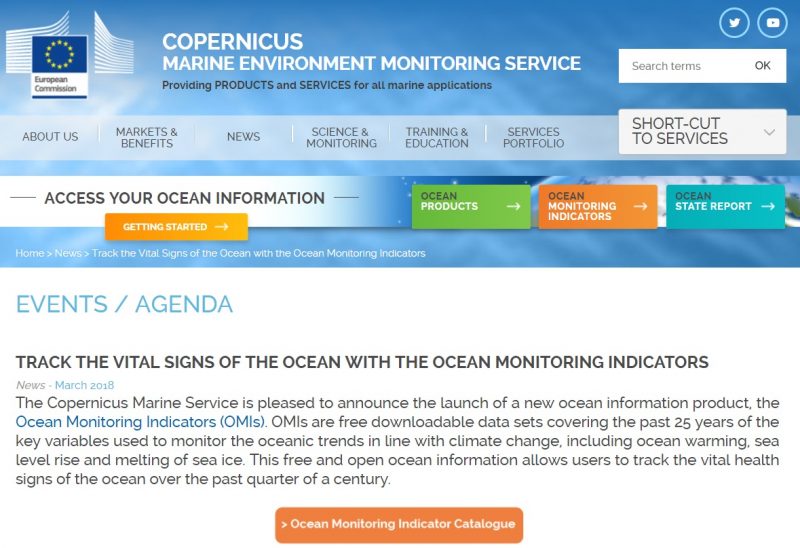 Indicadores para la Monitorización de los Océanos