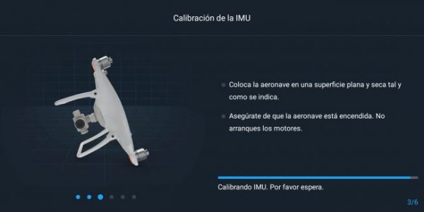 Calibra la IMU y la brújula en nuestro dron DJI