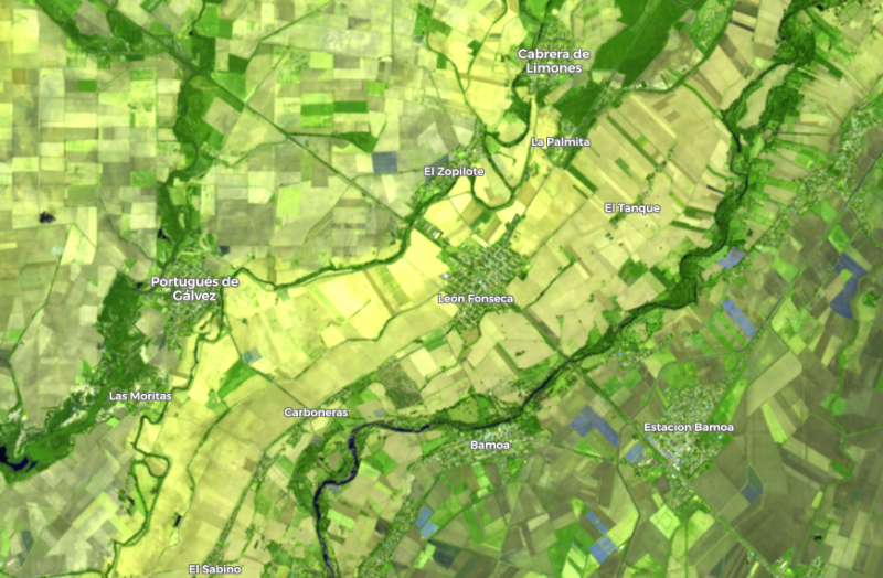 Combinación de bandas en imágenes Sentinel2