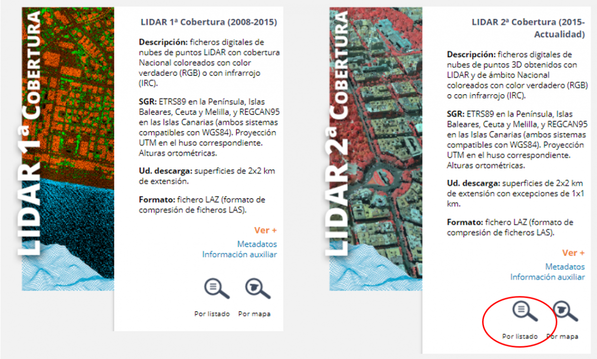 Descargar datos LiDAR del CNIG para visualizarlos en QGIS