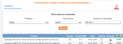 Descargar datos LiDAR del CNIG para visualizarlos en QGIS