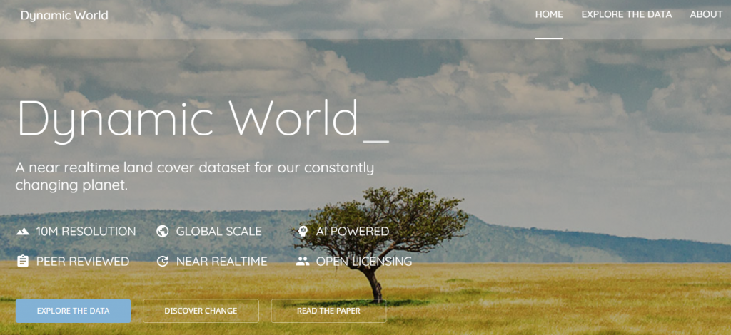 “Dynamic World” y su visualización en Google Earth Engine