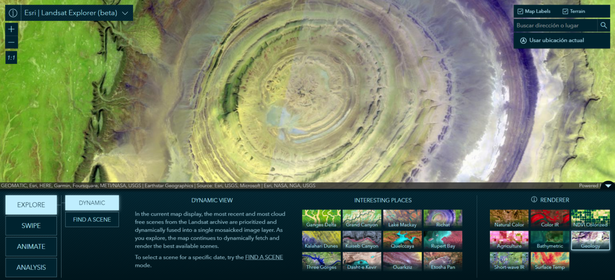 Nueva aplicación “Landsat Explorer” de Esri | Cursos Teledetección