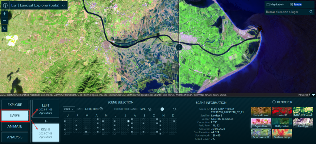 Nueva aplicación “Landsat Explorer” de Esri | Cursos Teledetección