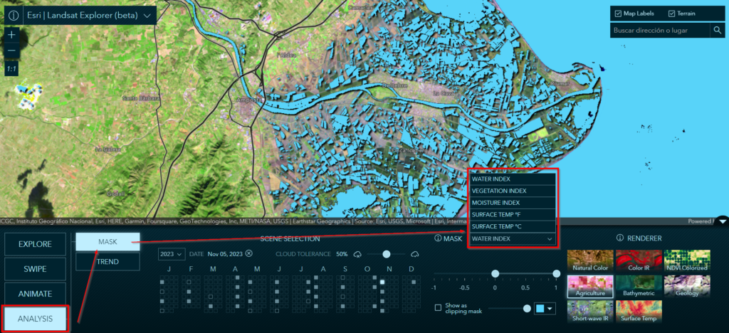 Nueva aplicación “Landsat Explorer” de Esri | Cursos Teledetección