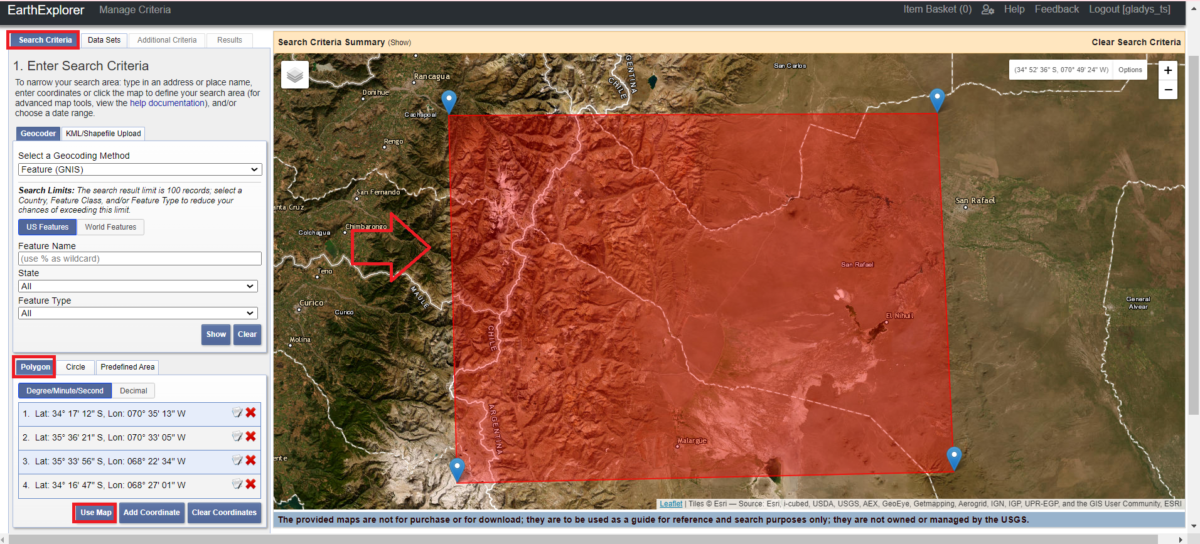 Descargar un DEM de alta resolución desde USGS